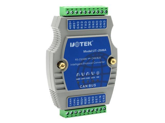 UOTEK Industrial RS-232 RS-485 to CAN BUS Converter with Protocol RS232 RS485 Canbus Adapter ...