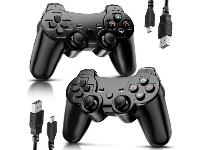 ISHAKO 2 Pack Wireless Controller for PS3,Wireless Controller /Dual ...