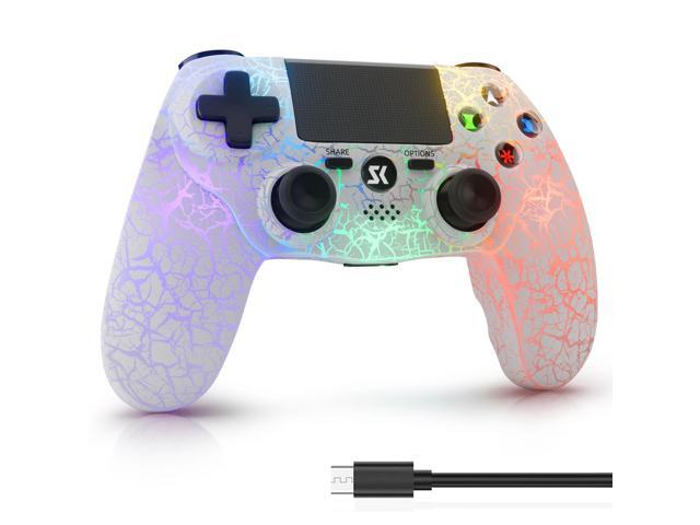 Wireless Controller for PS4/PS3/PC/Smartphone, RGB LED Lighting, Game ...