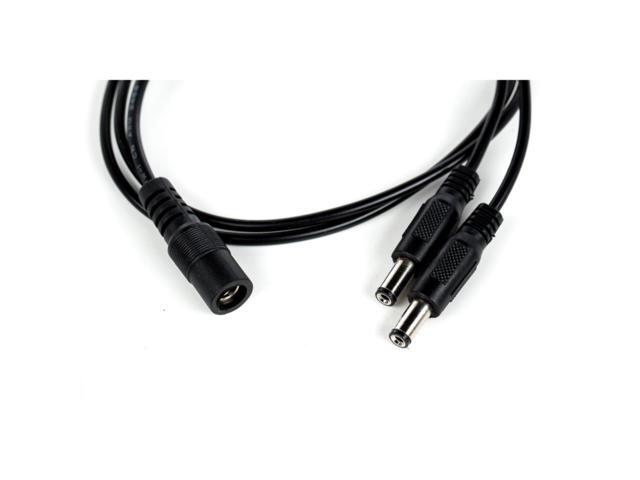 Agilux 2 way DC Power Splitter Cable Barrel Plug 5.5mm x 2.1mm 1 Female ...