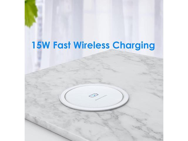 ANNQUAN Automatic Pop Up Countertop Outlet with 15W Wireless Charger, 4 ...
