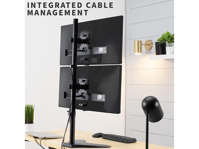34 inches-Dual Monitor Desk Stand Free-Standing LCD Mount, Holds in ...