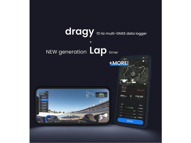dragy 10Hz GPS Based Performance Meter, 10Hz GPS Laptimer (DRG69 ...
