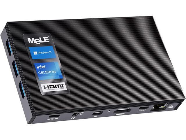 MeLE Fanless Mini PC,Windows 11 Pro Micro PC, Celeron N5105 8GB 128GB ...