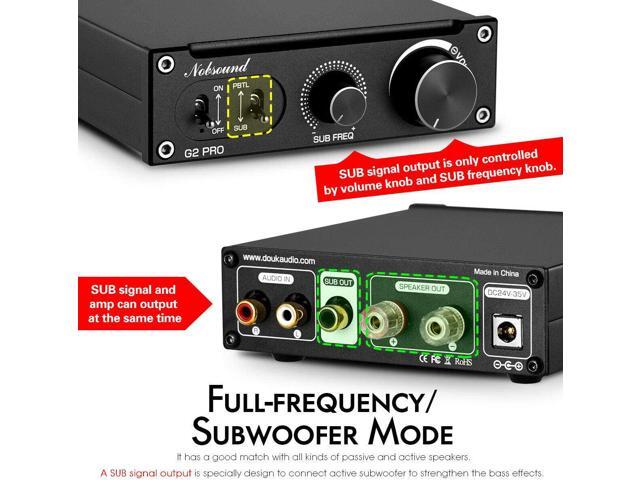 Nobsound G2 PRO Hi-Fi 300W Subwoofer Power Amplifier Mono Channel Class ...