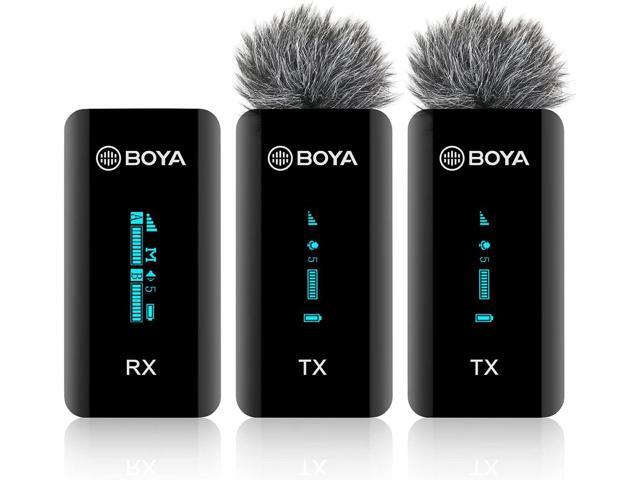 BOYA by-XM6 S2 2.4GHz Cilp on Wireless Lavalier Microphone for Canon ...