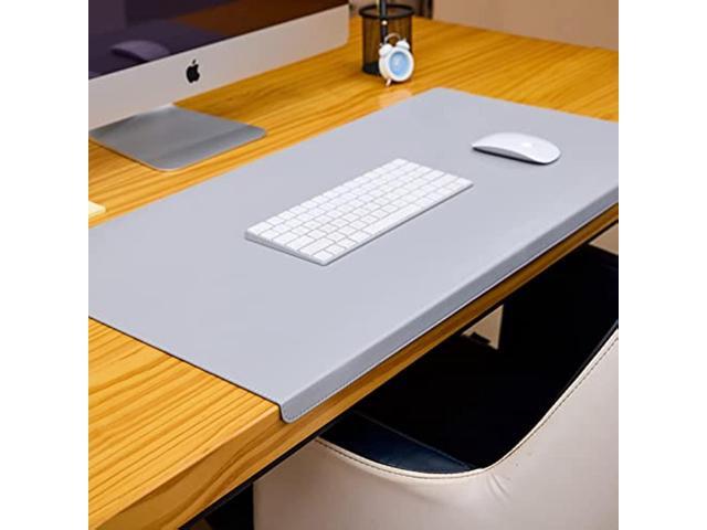 Jeukidi Folded Edge Elbow Pad Large Desk Pad Office Non Slip PU Leather ...
