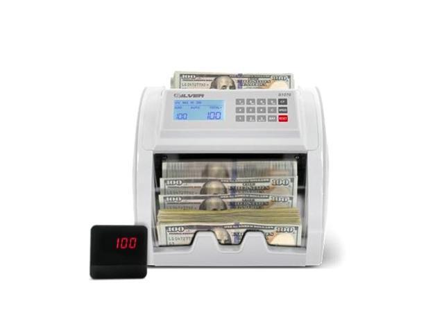 SILVER By AccuBANKER S1070 Powerful Compact Bill Counter Machine with ...