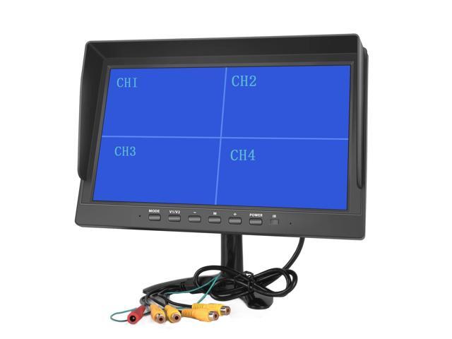 Hikity 10 Inch Small Monitor Screen Video Displays Quad Split HD Screen ...