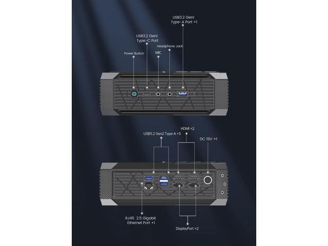 MINISFORUM Neptune Series HX80G AMD Ryzen 7 5800H 32GB RAM 512GB SSD ...
