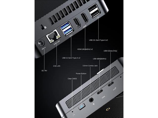 MINISFORUM Venus Series UM773 Lite Mini PC Windows 11 Pro AMD Ryzen 7 ...