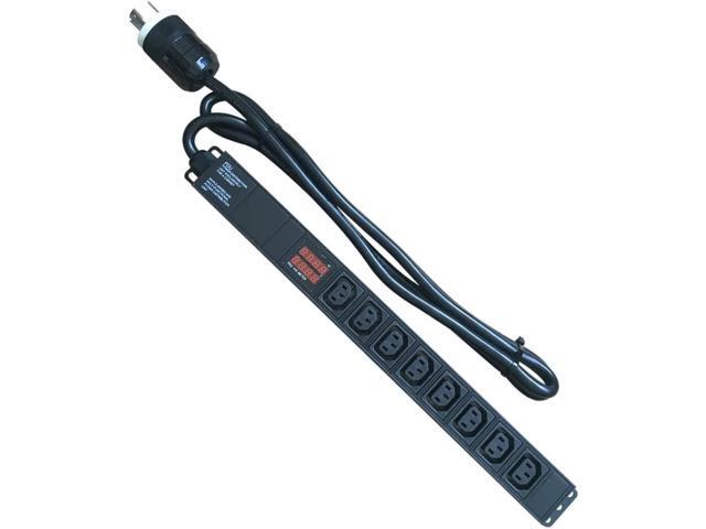 Valiant Power, Metered, Surge Protection, Rack Mount PDU, Basic 240v ...