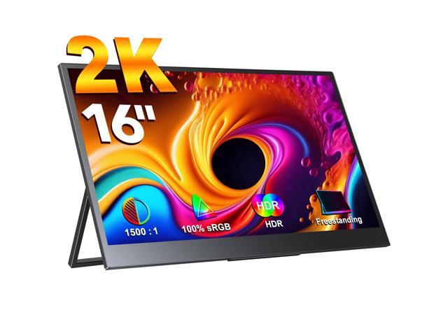 UPERFECT 16 Inch Portable Monitor 2560*1600 2K QHD Second LCD Display w ...