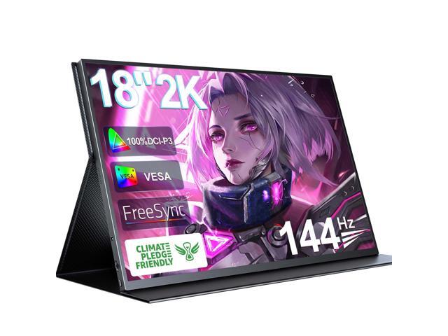 UPERFECT 18" Portable Gaming Monitor 144Hz 2560*1600 2K Freesync Screen ...