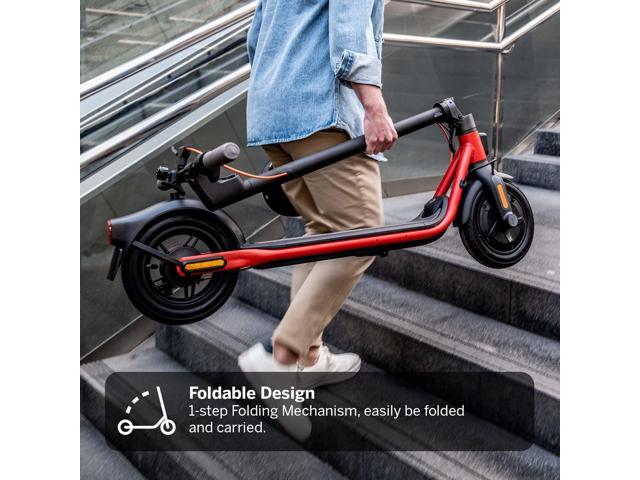 Segway Ninebot D28U Electric Kick Scooter, 10-inch Pneumatic Tire ...