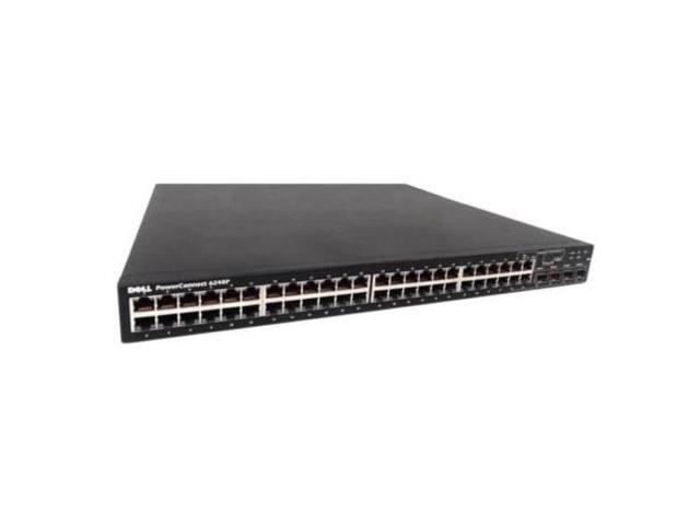 Refurbished: Dell 6248P 48-Port 100Mbps RJ45 1U Specialty Switch, Black ...