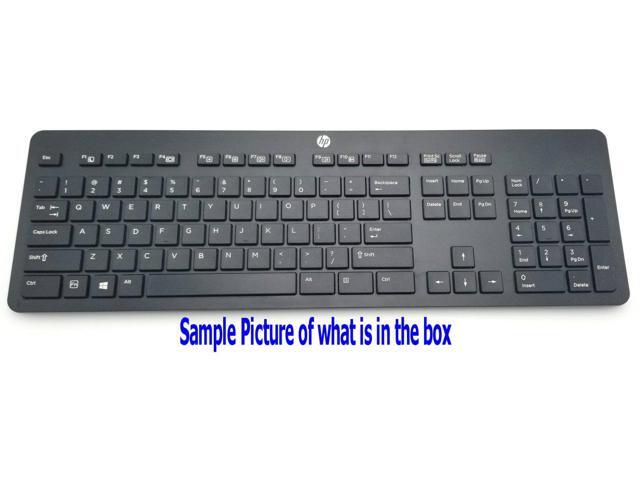 NEW OEM HP SLIM WIRELESS BLACK KEYBOARD AND MOUSE COMBO W/BATTERIES ...