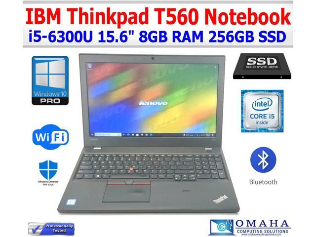 Refurbished: IBM THINKPAD T560 LAPTOP I5-6300U 8GB RAM 256GB SSD WIN 10 ...