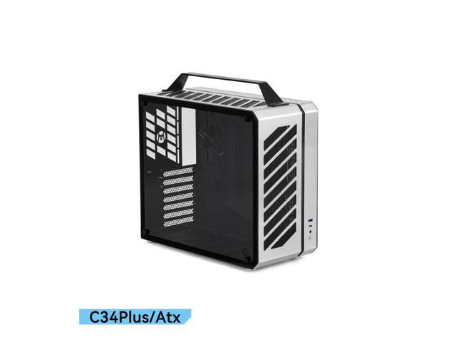 Mechanic Master C34Plus Portable Desktop ATX Case with Aluminum Handle ...