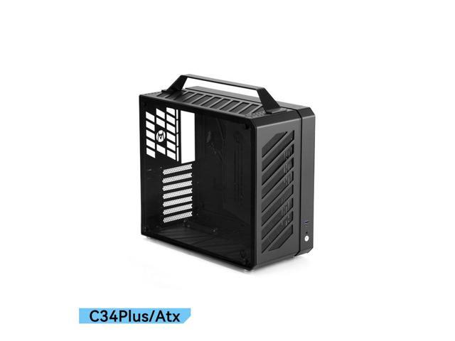 Mechanic Master C34Plus Portable Desktop ATX Case with Aluminum Handle ...
