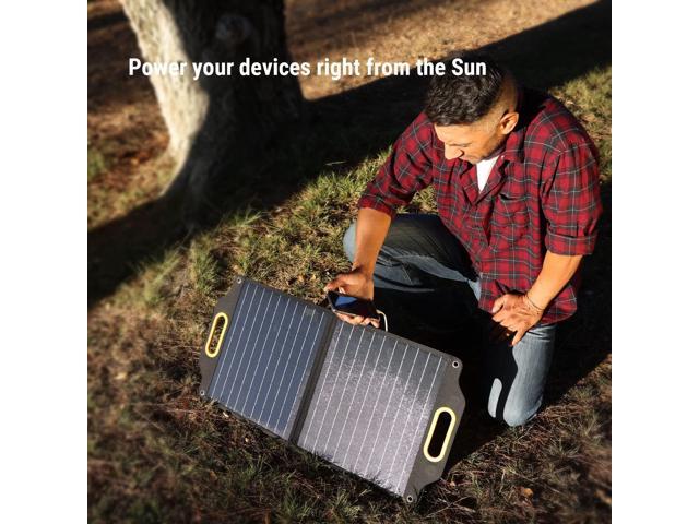 Powerness 40 Watt Portable Solar Panel with Patented LCD Digital Window ...