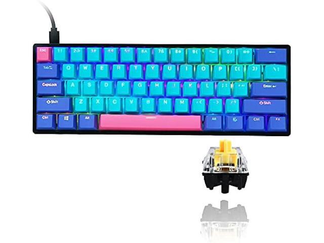 GTSP Gk61 60% Mechanical Keyboard Gaming Custom SK61 Hot Swappable 60 ...