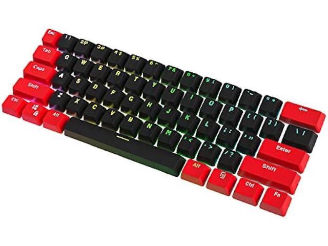 61 PBT keycaps 60 Percent Custom Backlit Key Caps Covers OEM Profile ...