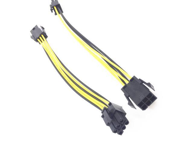 PCIE 6Pin To 6Pin Power Supply Cable Graphics Card Power Extension ...