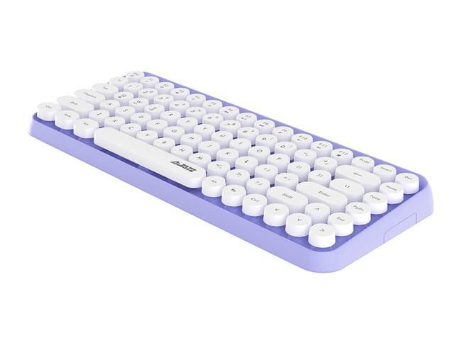 AJAZZ 308I Wireless Bluetooth Keyboard with Compact 84 Keys Cute Retro ...