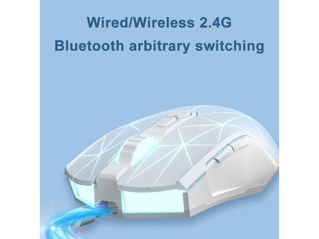 Ajazz Aj52Pro RGB 2.4G Wireless Gaming Mouse Rechargeable Bluetooth ...