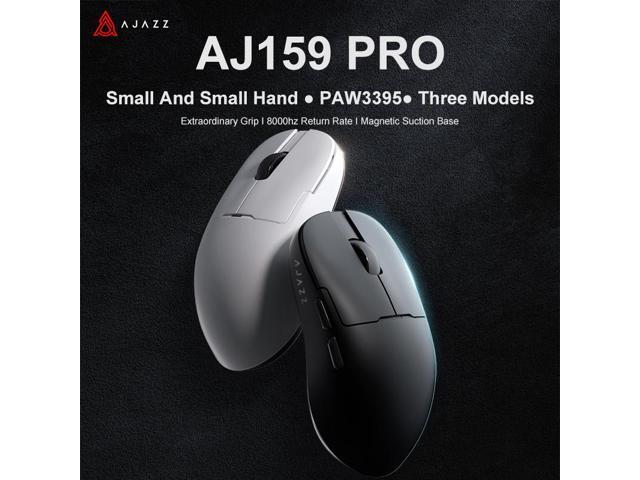 Ajazz AJ159 Pro Wireless Mouse Tri-Mode PAW3395 Sensor Lightweight PC 8K Gaming Mouse RGB ...