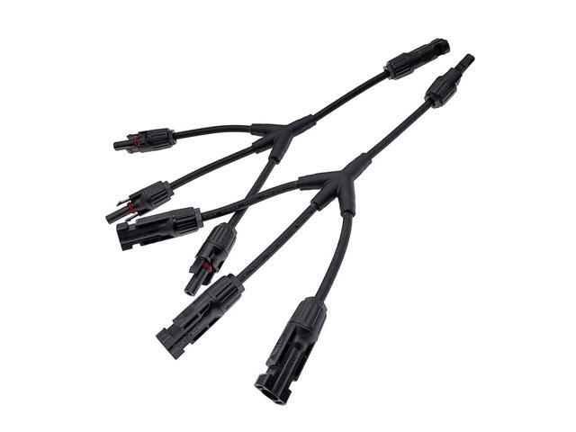 Solar Panel Y Branch Cable Connection Waterproof Adapter Connector ...