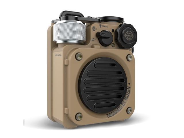 Muzen Wild Mini Rugged Outdoor Speaker, Bluetooth 5.0 Portable Speaker ...