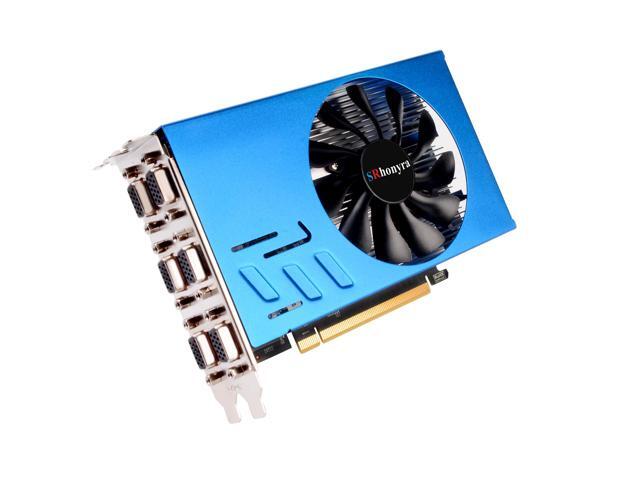 SRhonyra 6 Monitor Video Card AMD Radeon R7 350 6VGA Graphics Card 128 ...