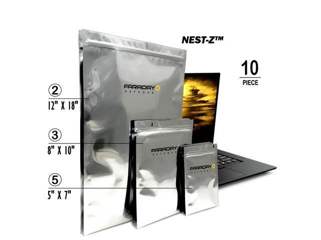 10pc Large-Kit NEST-Z EMP 7.0mil Faraday Bags - Newegg.com
