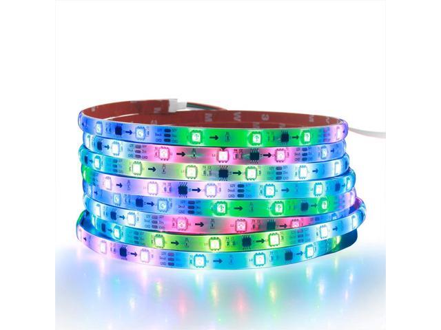 KEHIPI WS2811 LED Strip RGB Addressable LED Rope Light 12V 5m 150 LEDs ...