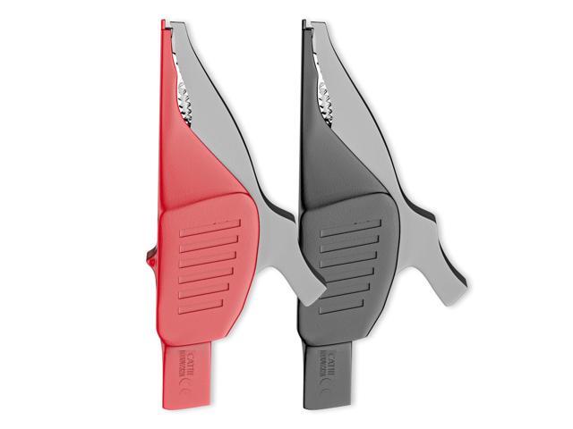 KEHIPI 2PCS Heavy Duty Alligator Clips Full Insulated Safe Crocodile ...