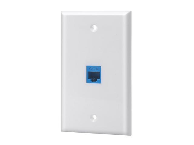 KEHIPI Ethernet Wall Plate, 1 Port Cat6 Keystone Female to Female ...
