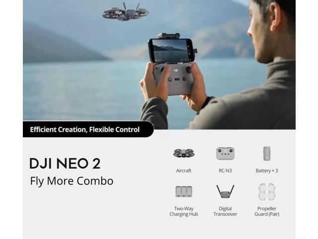 DJI Neo 2 Fly More Combo With RC-N3 Remote Controller 2 Extra Batteries ...