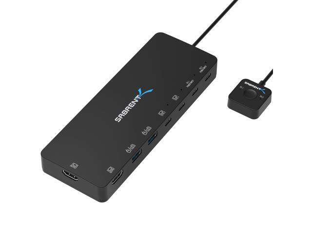 SABRENT USB Type C Dual KVM Switch with Power Delivery [USB-CKDH ...