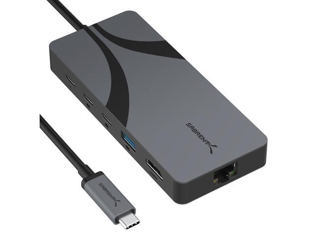 SABRENT USB4 Hub, Travel Dock Hub with 2 USB-C Ports, 1 USB-A Port ...