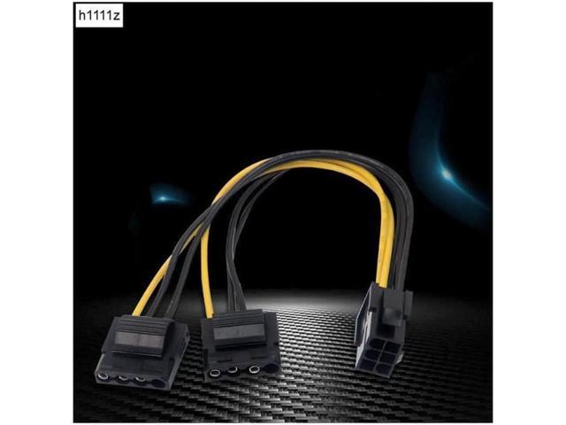 Anicorn 6Pin Female to Dual 4Pin Female Power Supply Cable Graphics ...