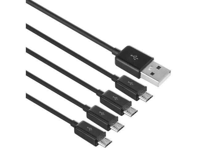 Multi Micro USB Charging Cable, 4 in 1 USB 2.0 A Male to 4 Micro USB ...