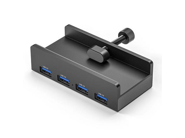 RAMAHP USB 3.0 Hub, USB Hub Clamp, Aluminum 4-Port USB Splitter with ...