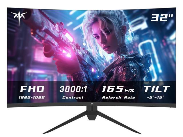 KTC 32 Inch FHD 1080P Curved Gaming Monitor, 165Hz 1ms 122% sRGB with ...