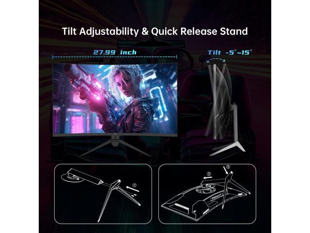 KTC 32 Inch FHD 1080P Curved Gaming Monitor, 165Hz 1ms 122% sRGB with ...
