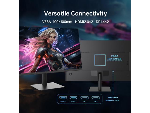 KTC 32 Inch 2K Computer Monitor, IPS 1440p Monitor, Ultra-Thin Bezels ...