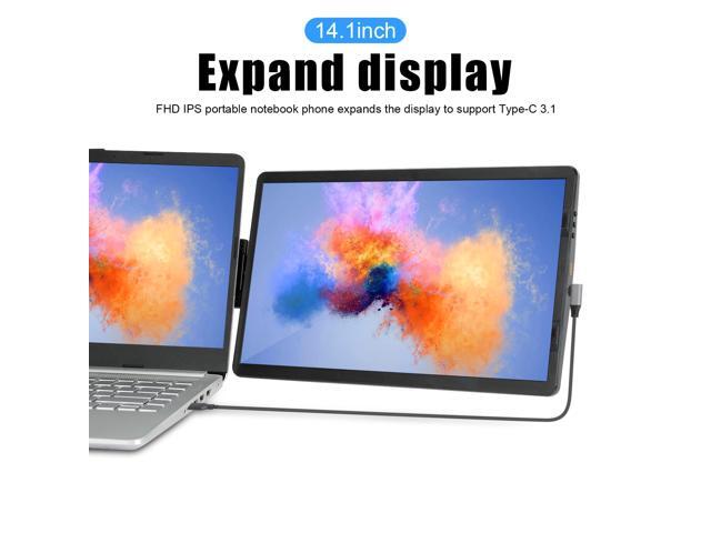 1 Set 14.1 Inch Laptop Expansion Screen Support Type-C 3.1 High Clarity ...
