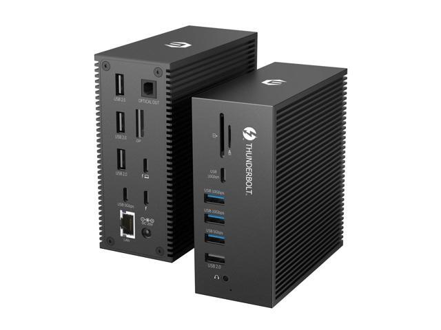 Thunderbolt 3 Docking Station for USB-C Laptops, HOPDAY 18 in 1 USB C ...
