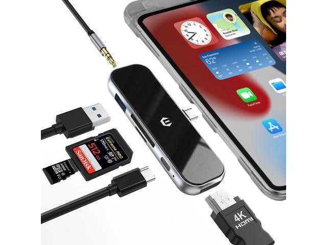 USB C Hub for iPad Pro, HOPDAY 6 in 1 USB C Adapter with 4K HDMI, USB 3 ...